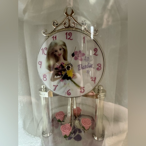 Mattel | Toys | Barbie Collectible Genuine Porcelain Anniversary Clock ...